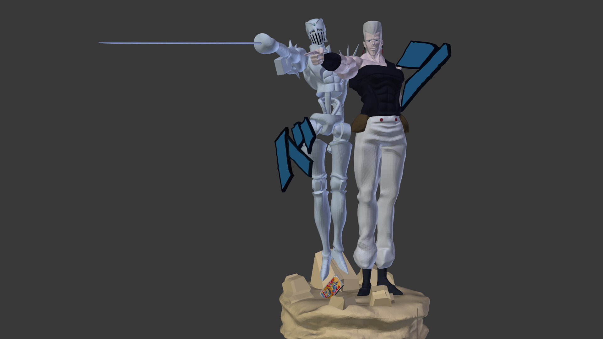 ArtStation - Polnareff and Silver Chariot 3D print model