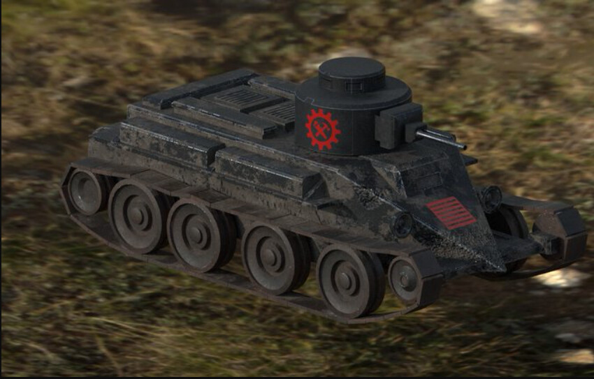 ArtStation - Sindicalist Bt Tank (Kaiserreich)