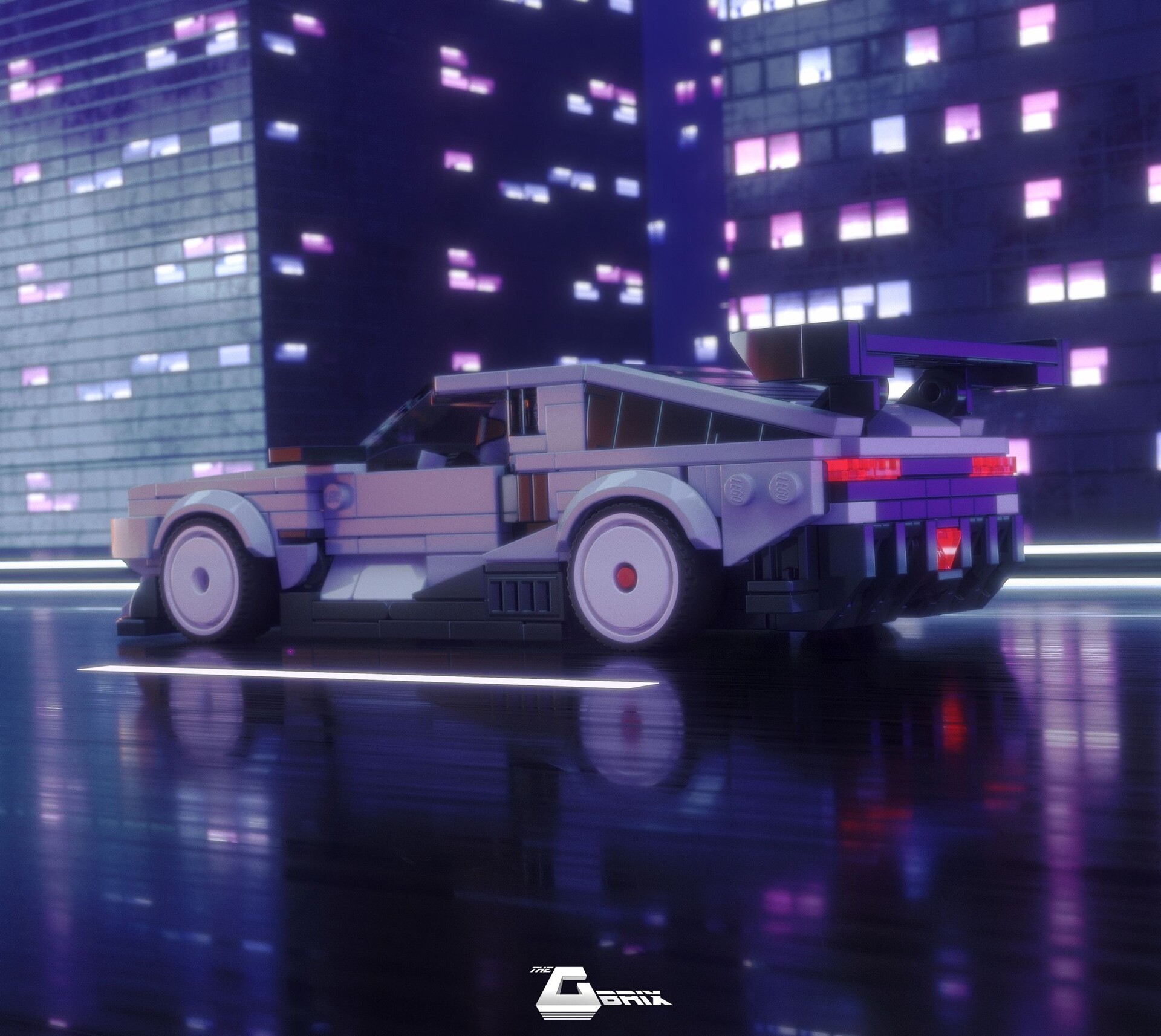 Attila Gallik - LEGO Hyundai N Vision 74 Renders