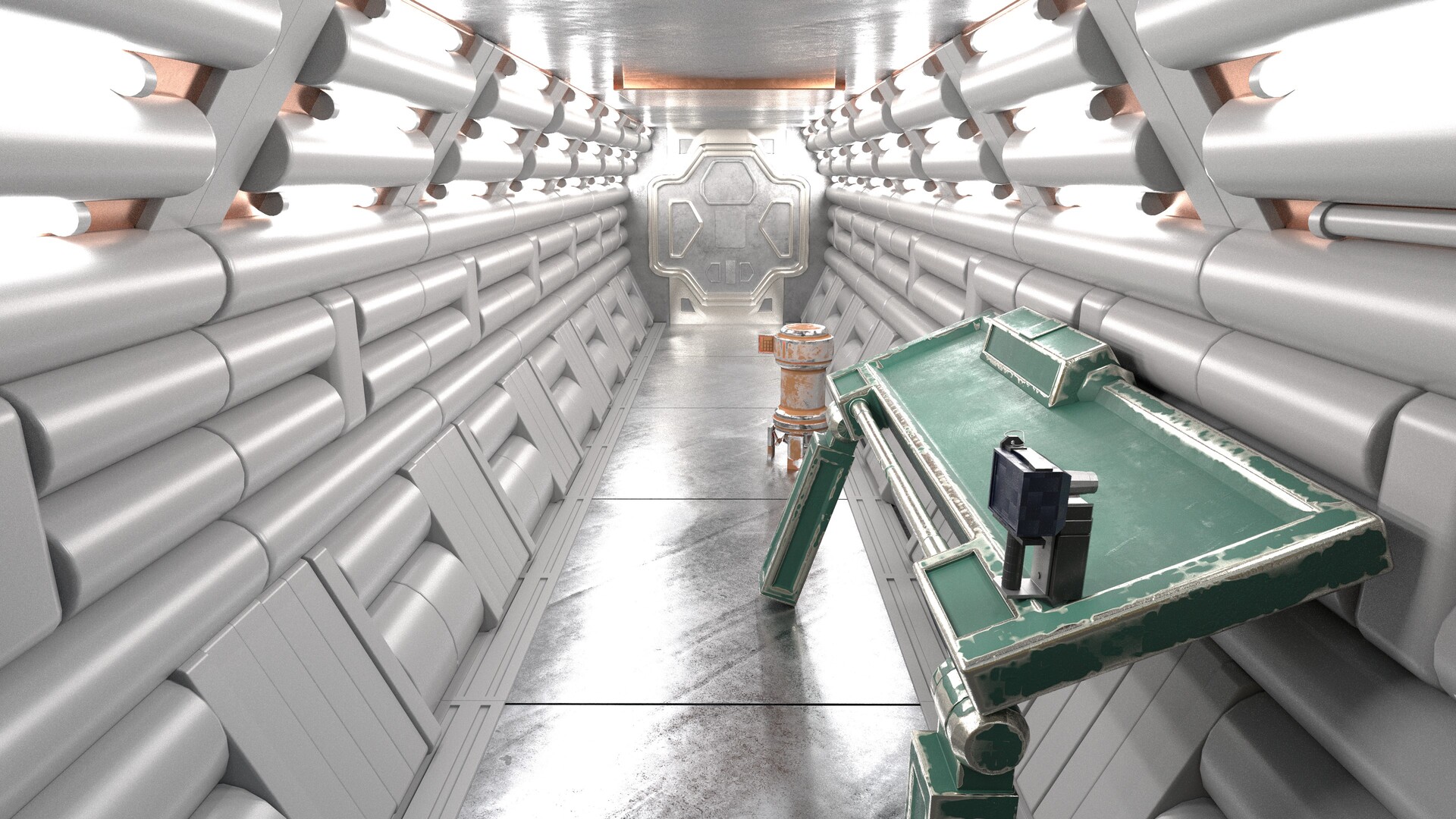 ArtStation - Alien Isolation Hall