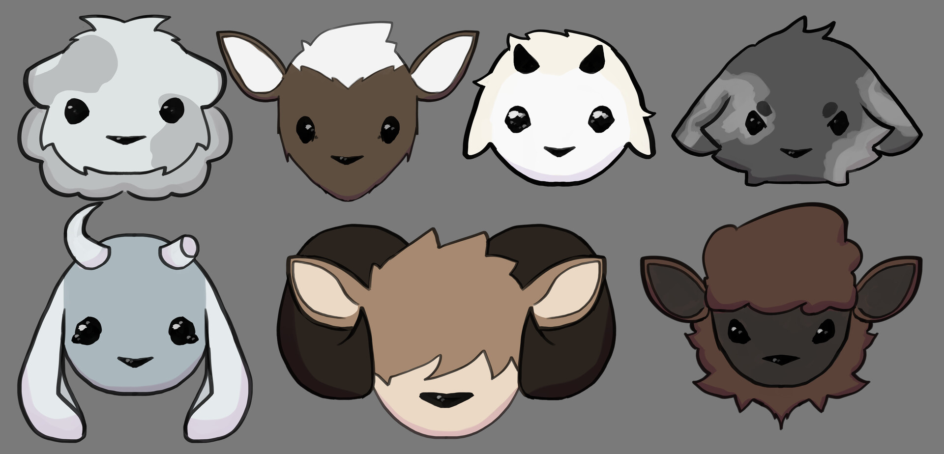 ArtStation - Sheep UI / Stickers