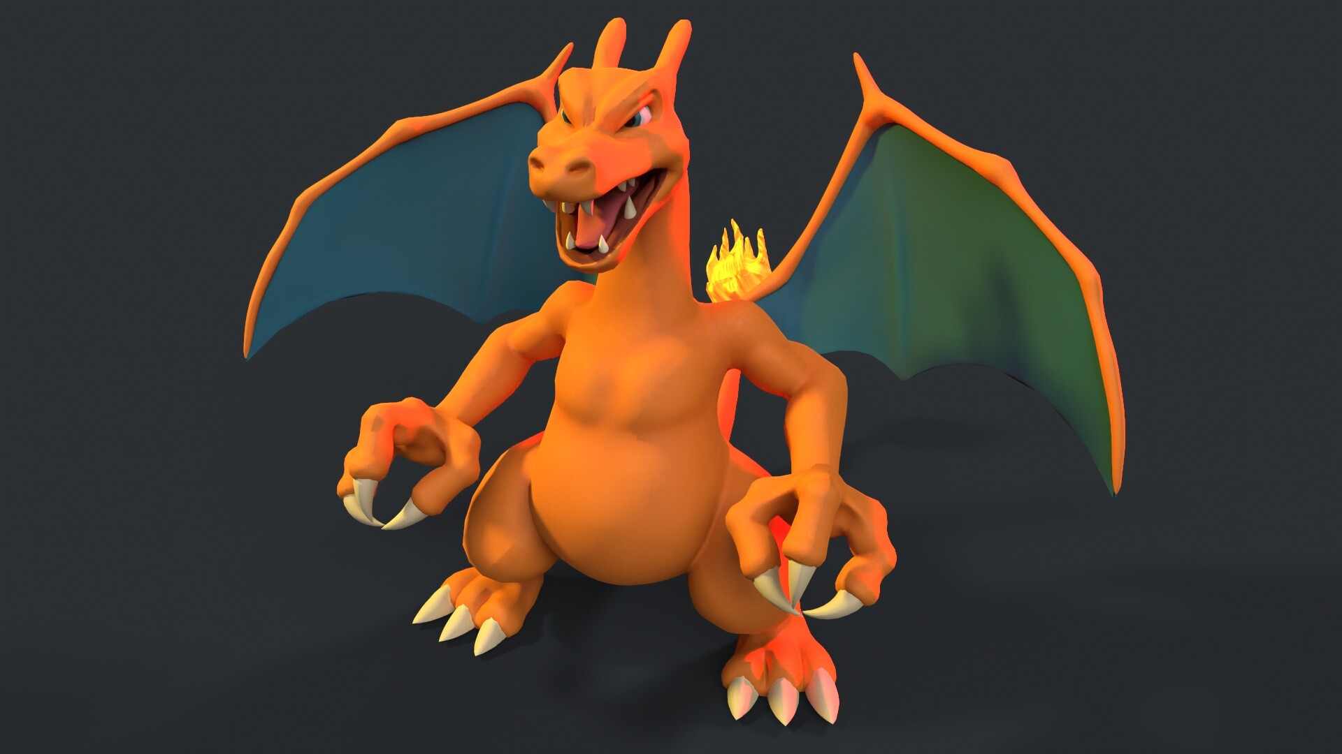 ArtStation - Practice 02: Pokemon Charizard
