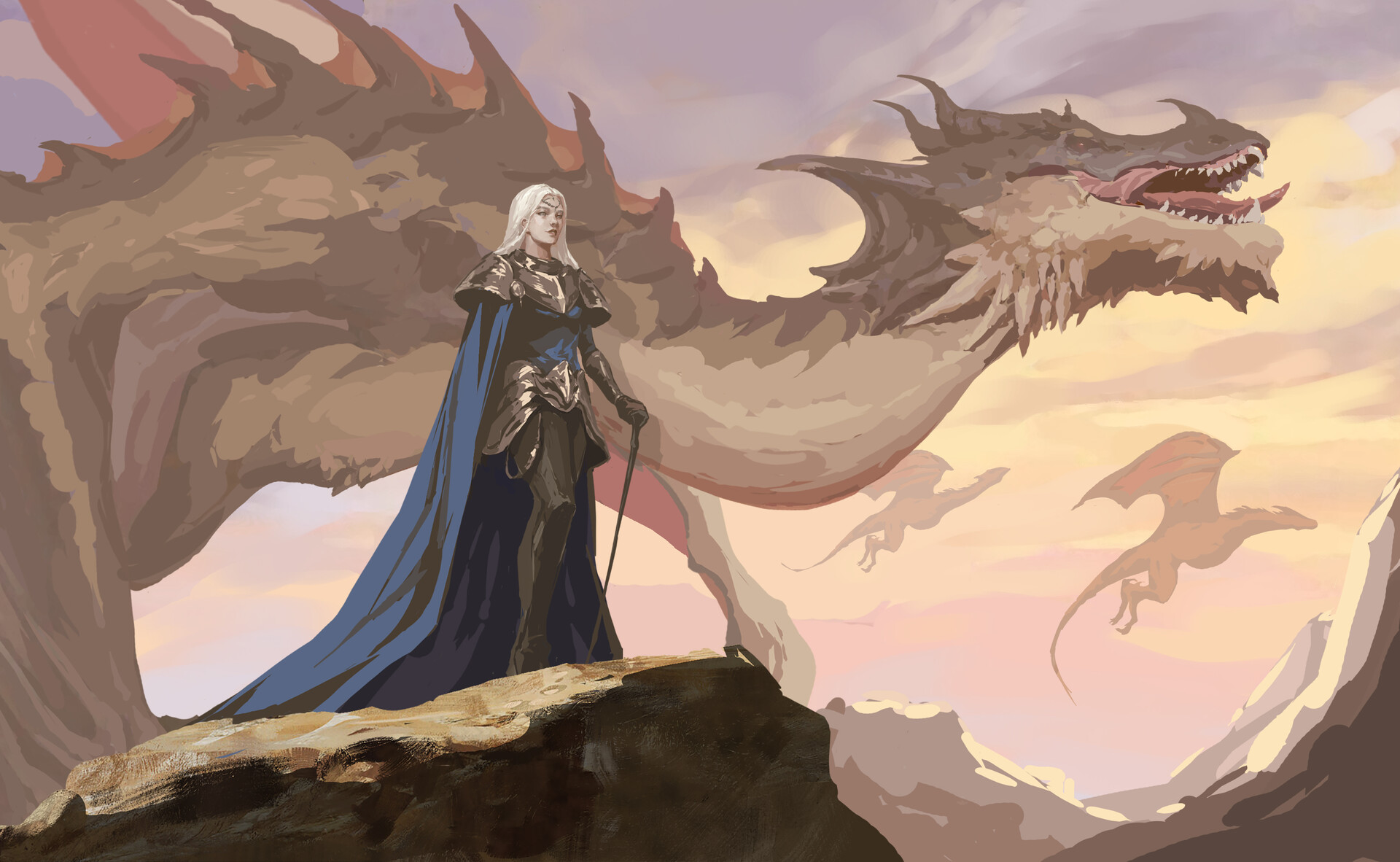 ArtStation - Fire & Blood Dragon