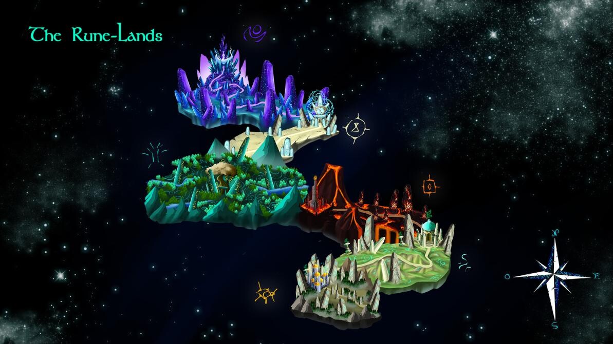 ArtStation - The Rune Lands Map