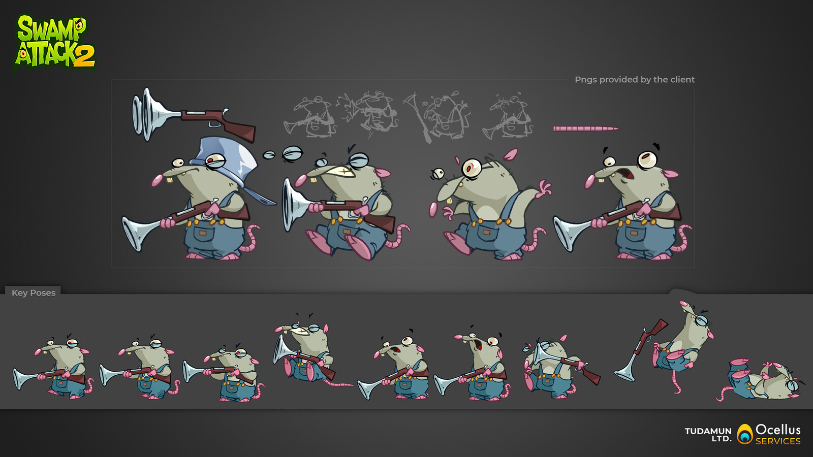 Ocellus - SERVICES - Swamp Attack 2 - Rat Animations