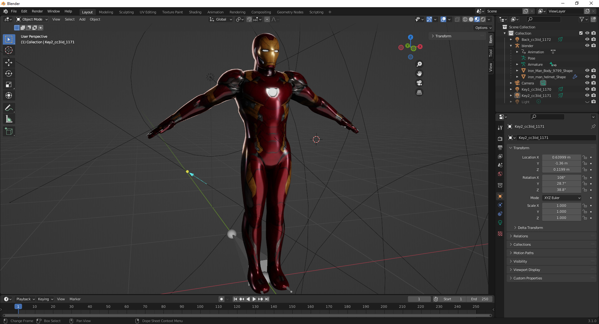NextUpgrade3d - IronMan Suit Rigged 3D