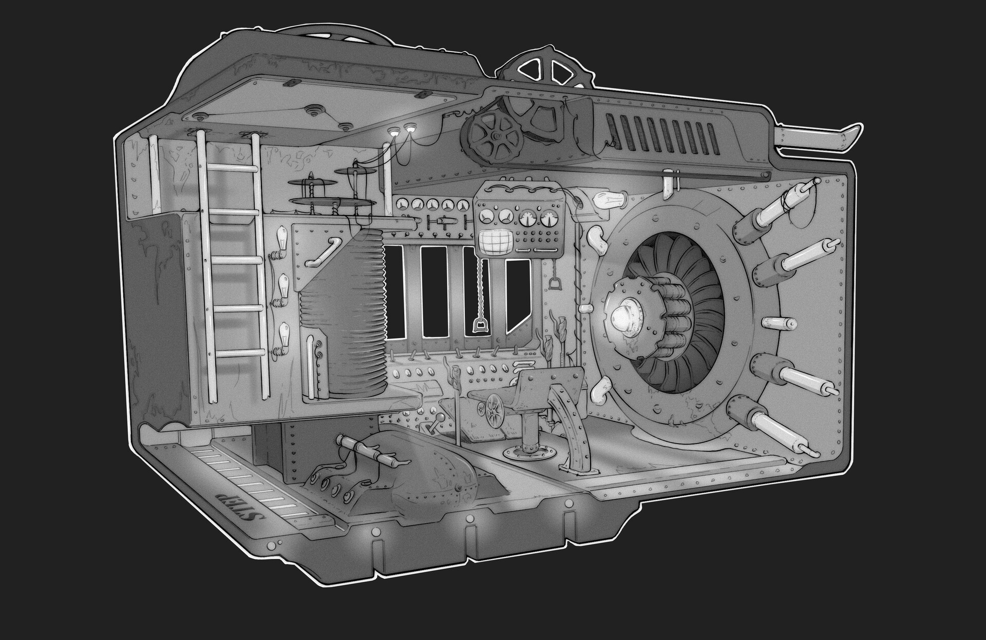 ArtStation - 1918 Jaeger Cockpit
