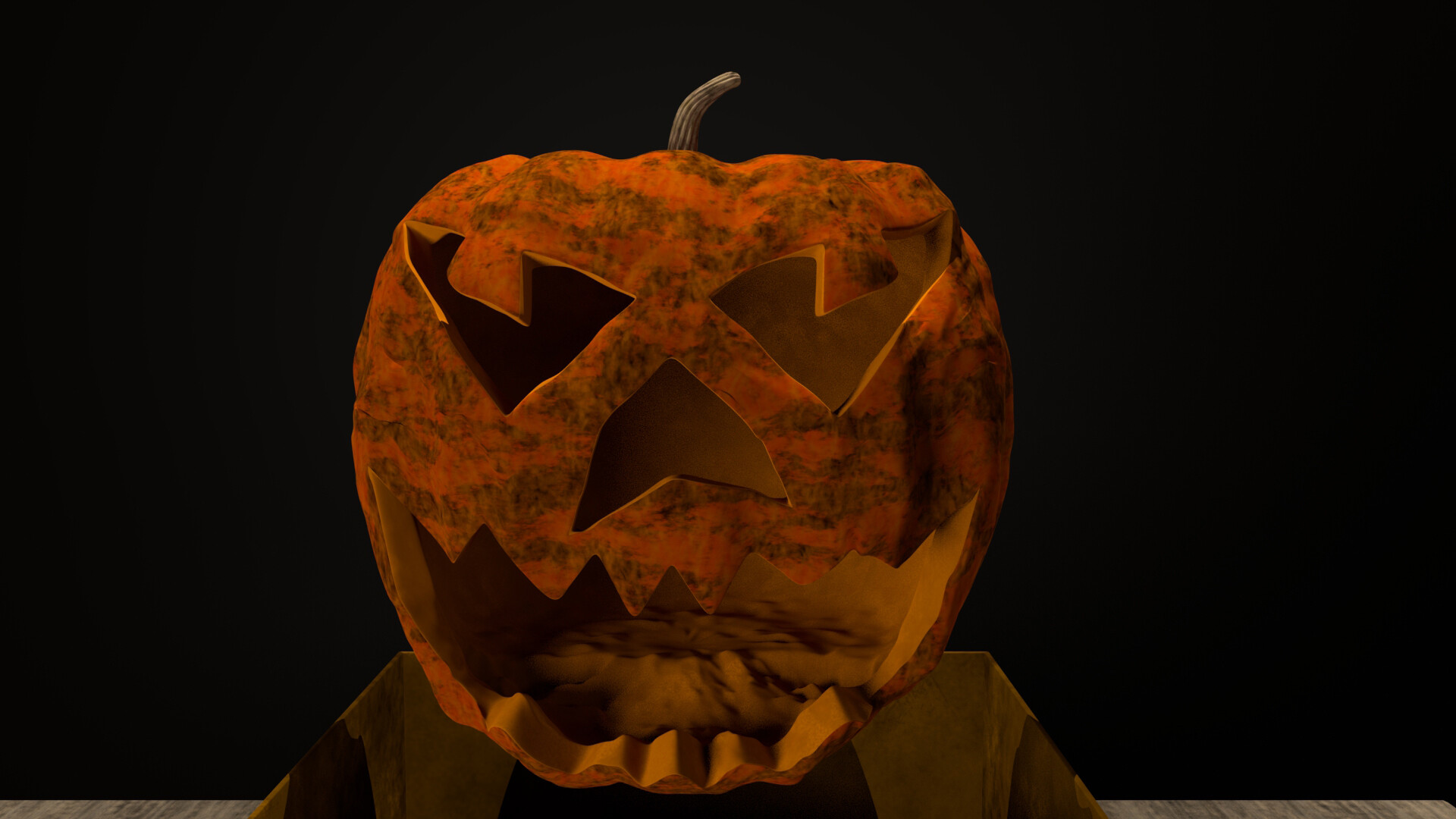 ArtStation - screaming pumpkin