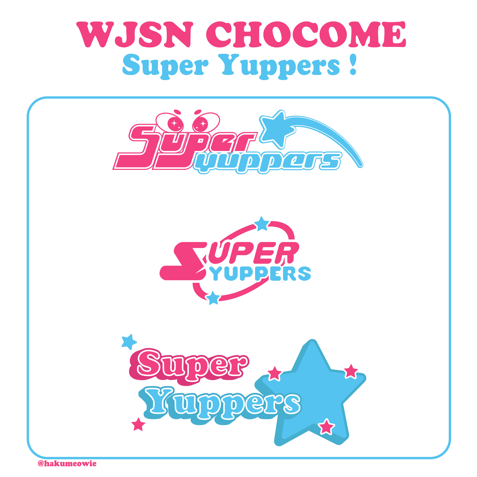 ArtStation - WJSN CHOCOME "Super Yuppers !" logo