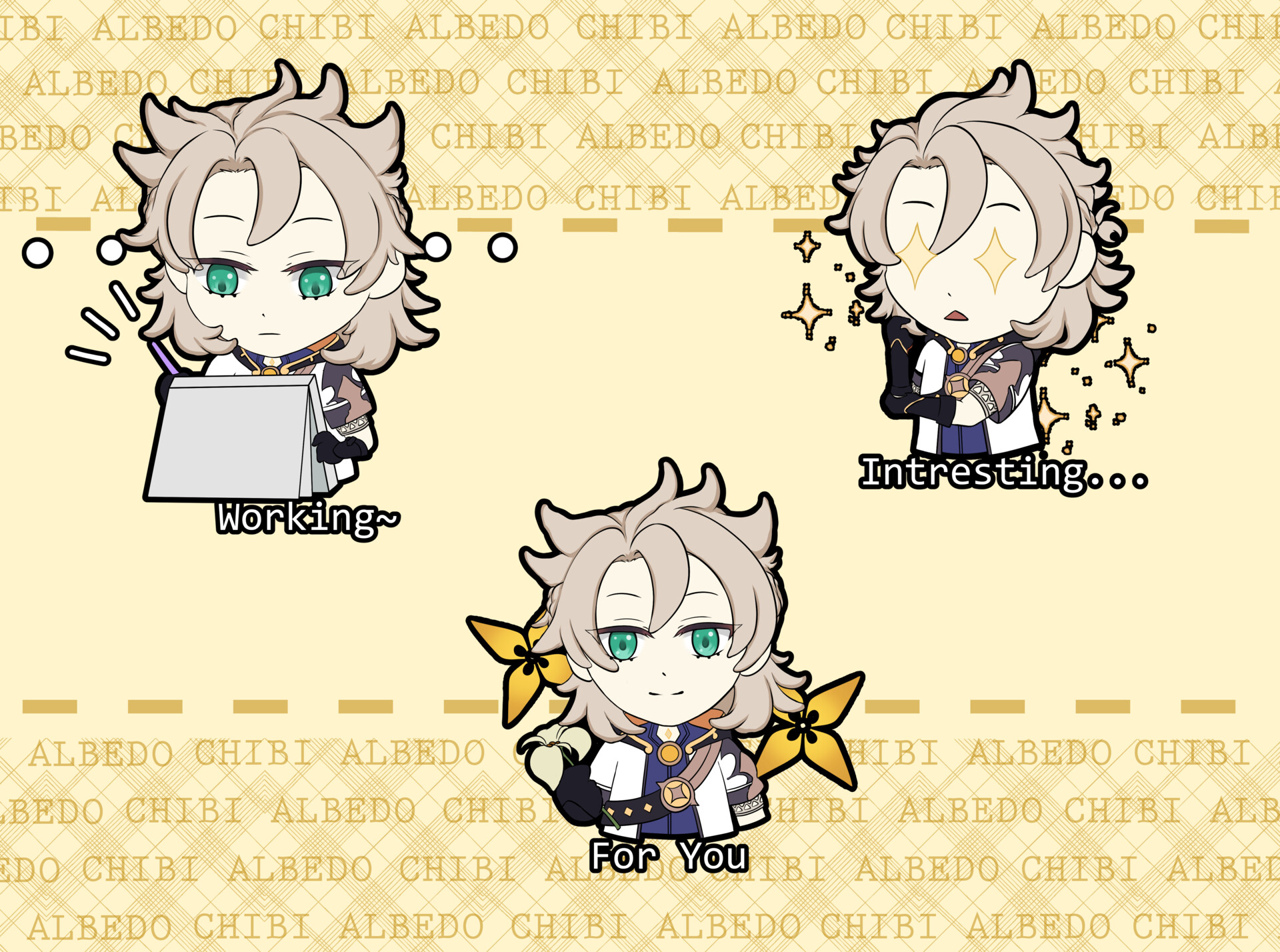 ArtStation - Albedo chibis