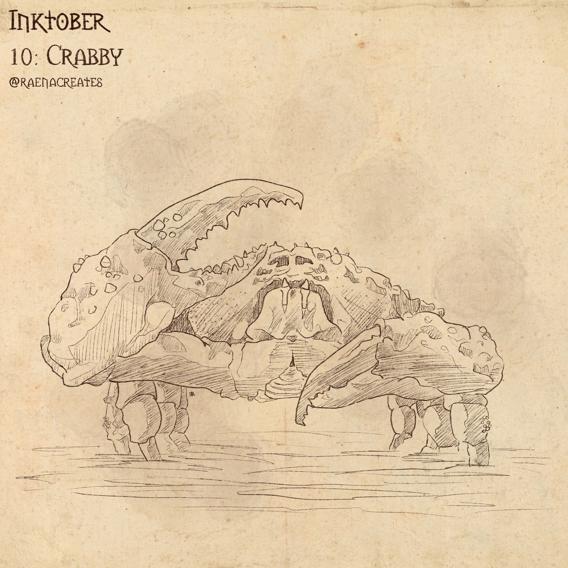 ArtStation - Inktober 10 - Crabby