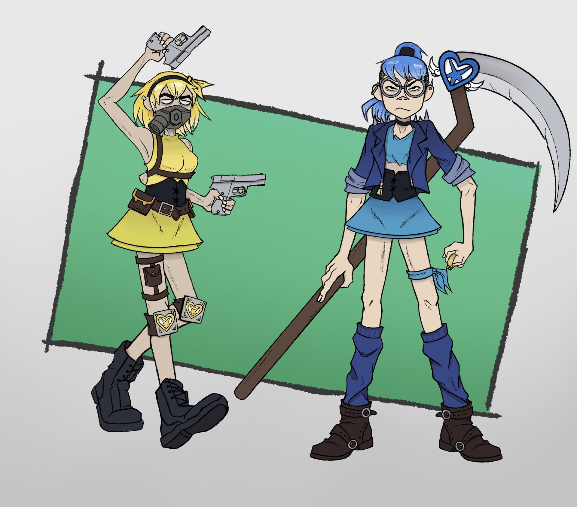 ArtStation - Character desing in Gorillaz style