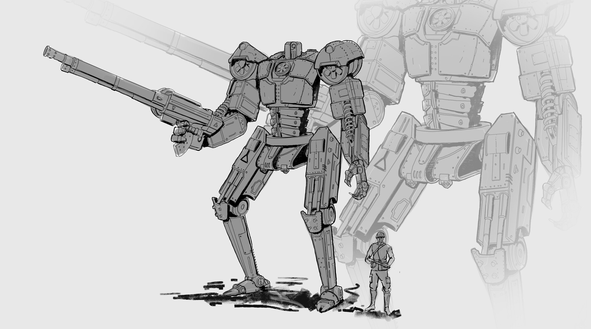 Mikołaj Świętochowski - WW2 Recon Mecha concept