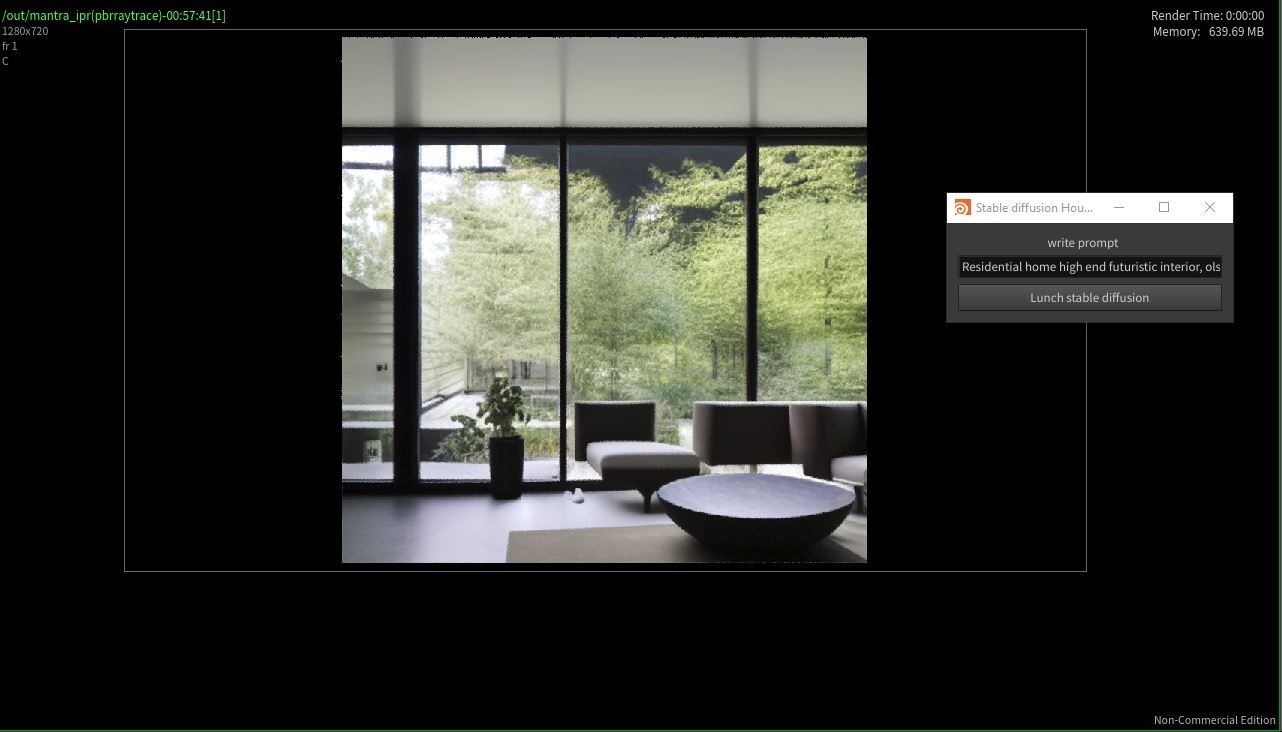 Némo Courteix - Stable diffusion for Houdini with python