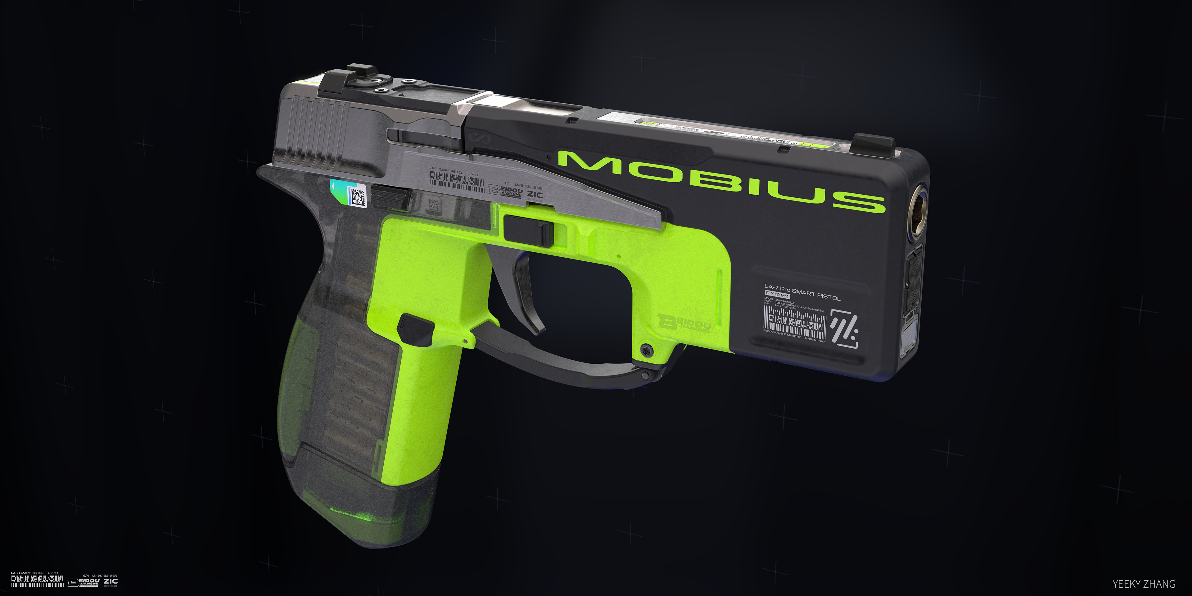Yeeky Zhang - MOBIUS | LA-7 Pro SMART PISTOL