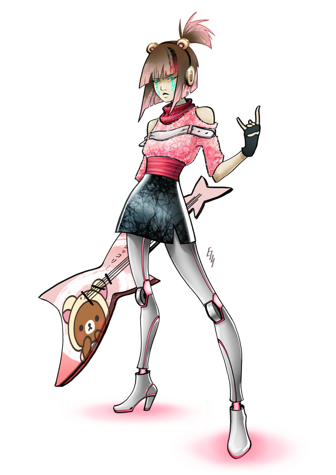 Ely - Japanese Cyberpunk Girls: Nanako and Kin Zoku