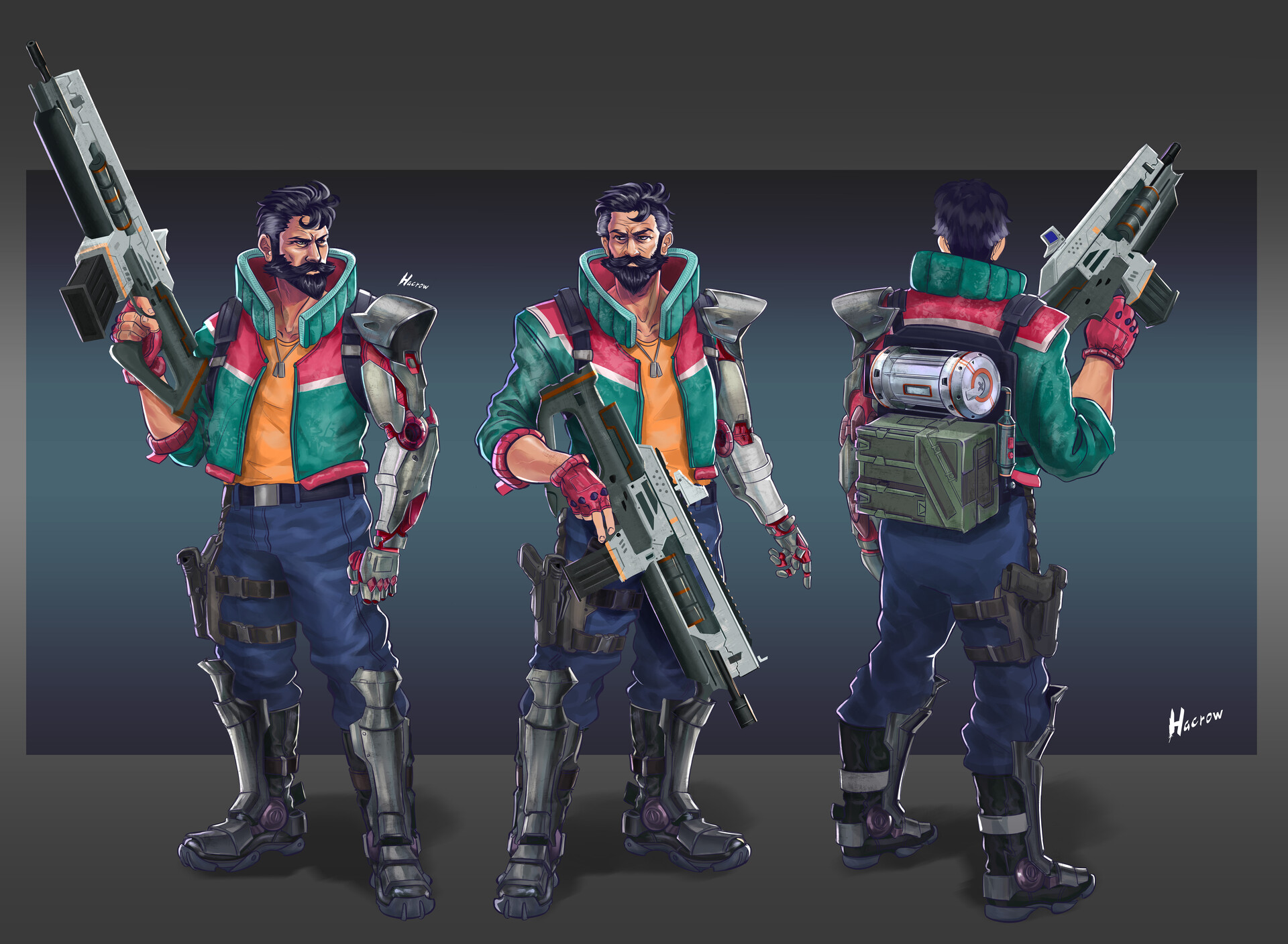 ArtStation - veteran soldier sci-fi Character design