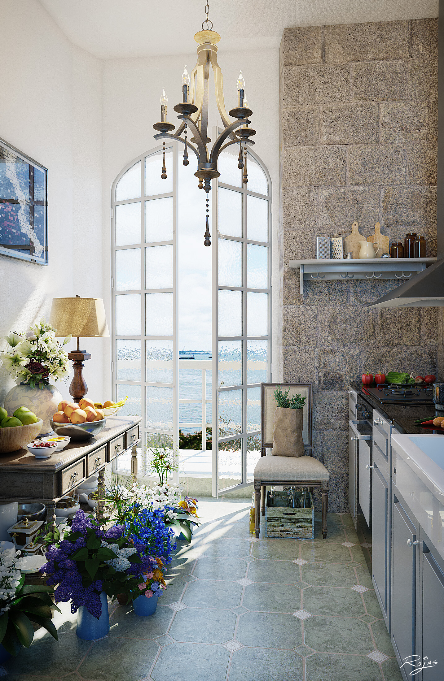 ArtStation - Kitchen Flowers