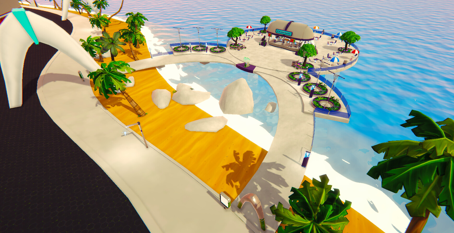 ArtStation - Metaverse Environment - Beach Restaurant