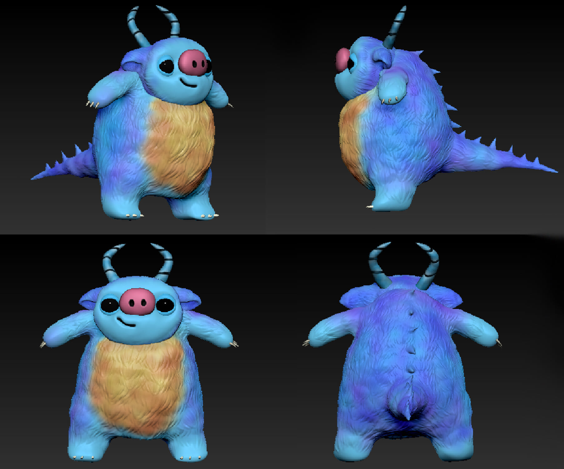 Ericka Guiterrez - Blue Monster Model