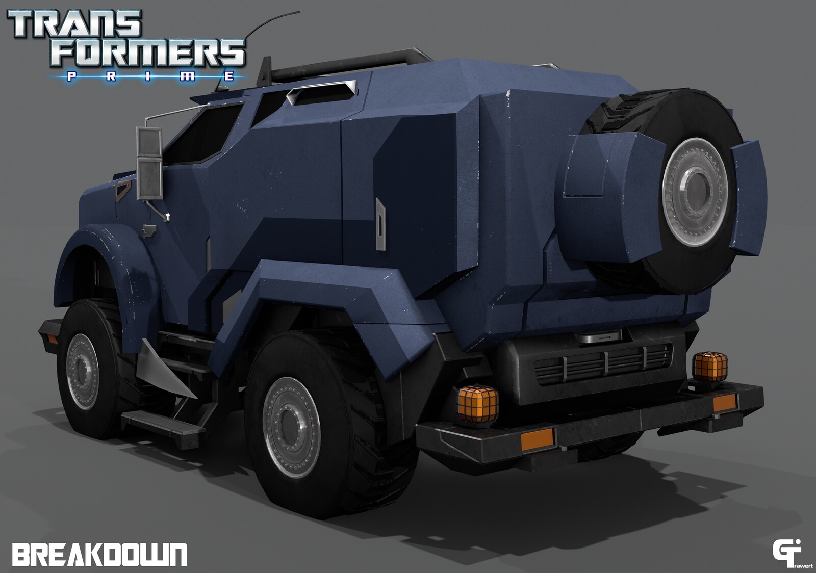 GLARSON TRAWERT - [TRANSFORMERS PRIME] BREAKDOWN 3Dmodel