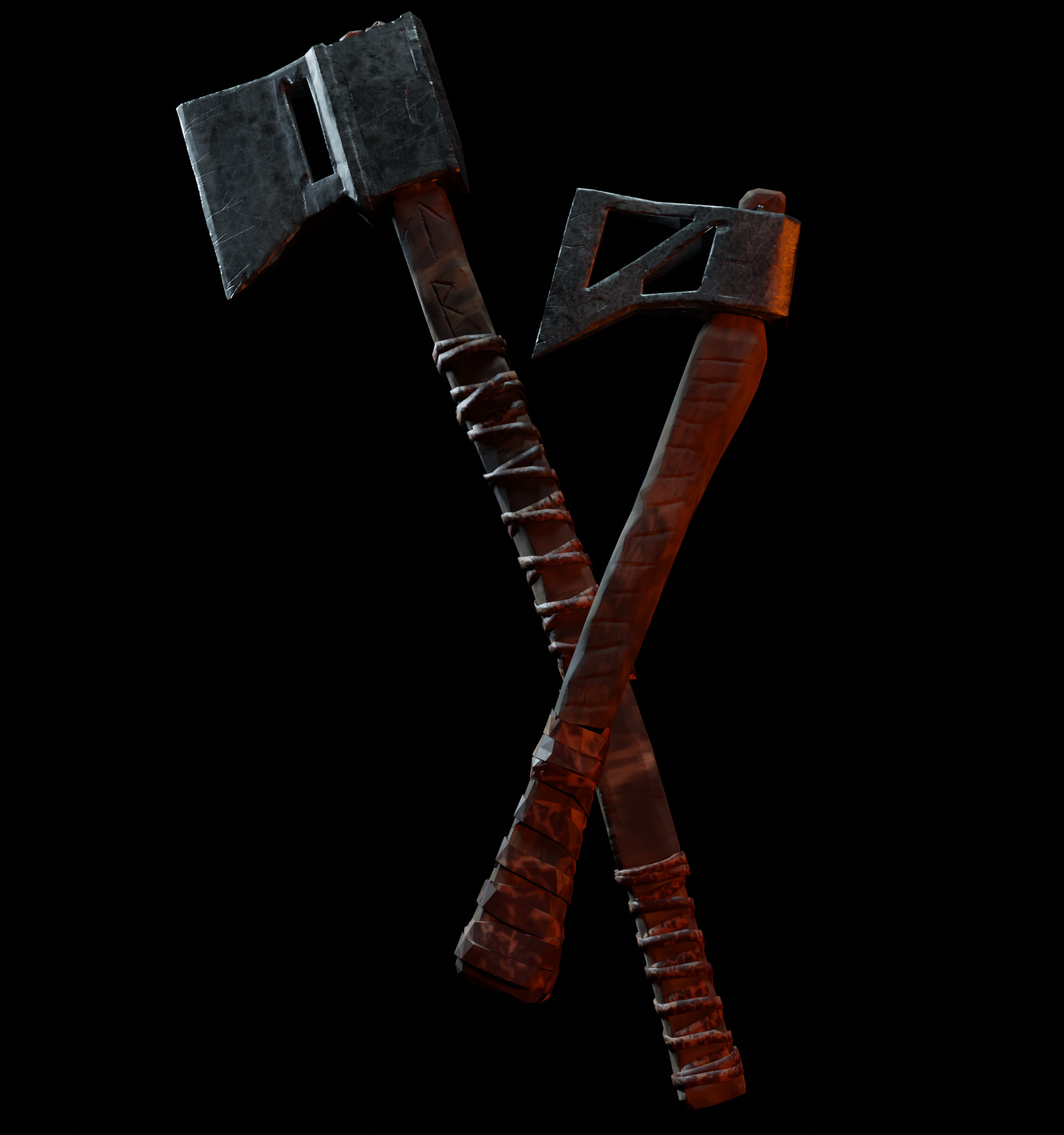ArtStation - The Islander - Axes - 3D Model