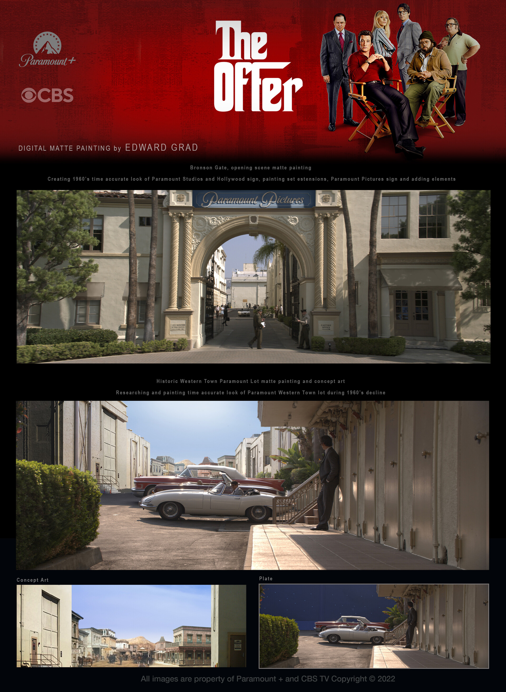 ArtStation - "The Offer" matte painting (Paramount+, VFX by CBS) 2022