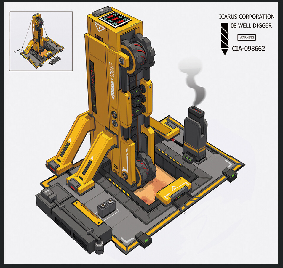 ArtStation - Heavy industry excavator