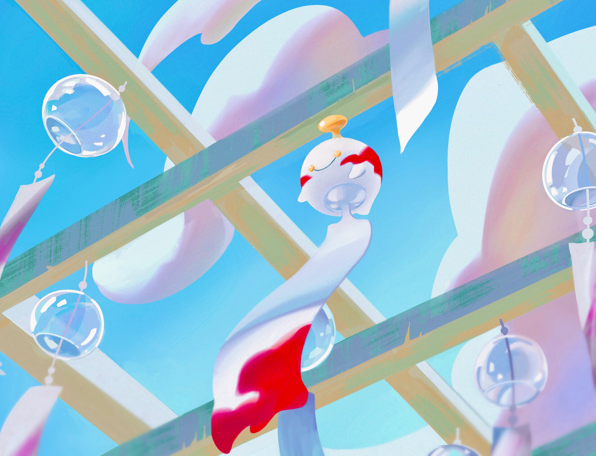 ArtStation - A Chimecho In Summer