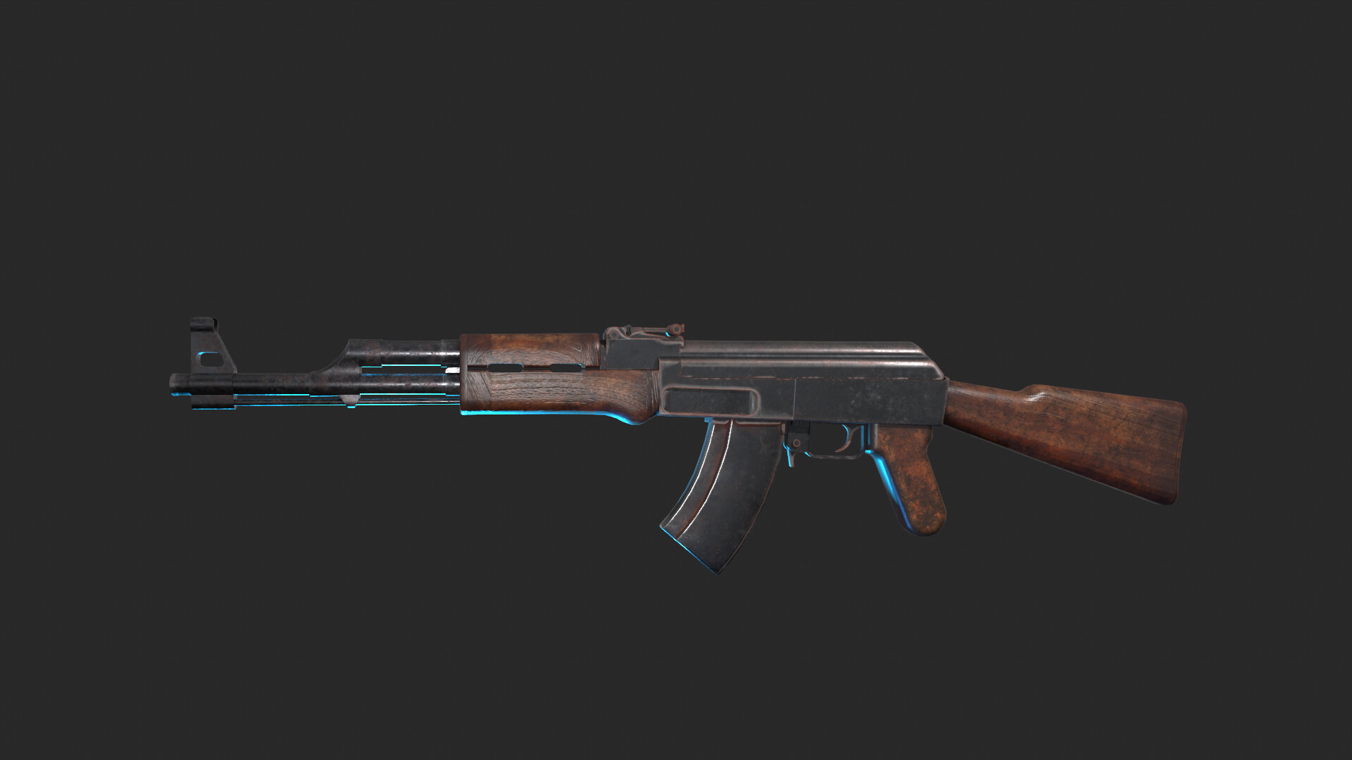ArtStation - AK-47 - TEXTURING AND RENDERING