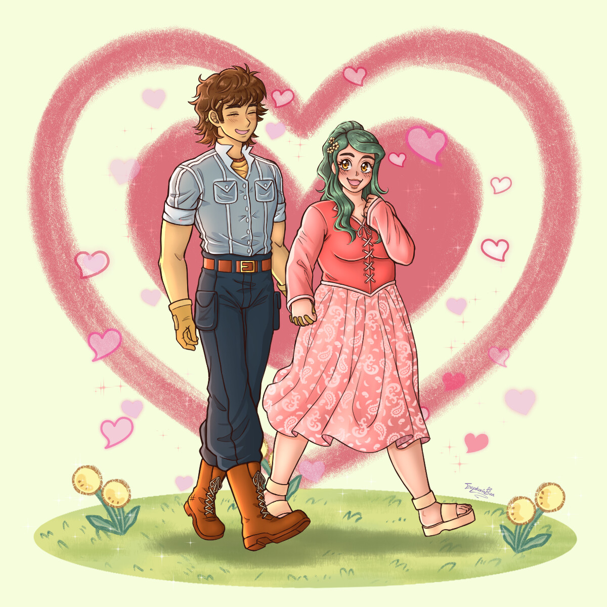 ArtStation - Commission: Lovely stroll