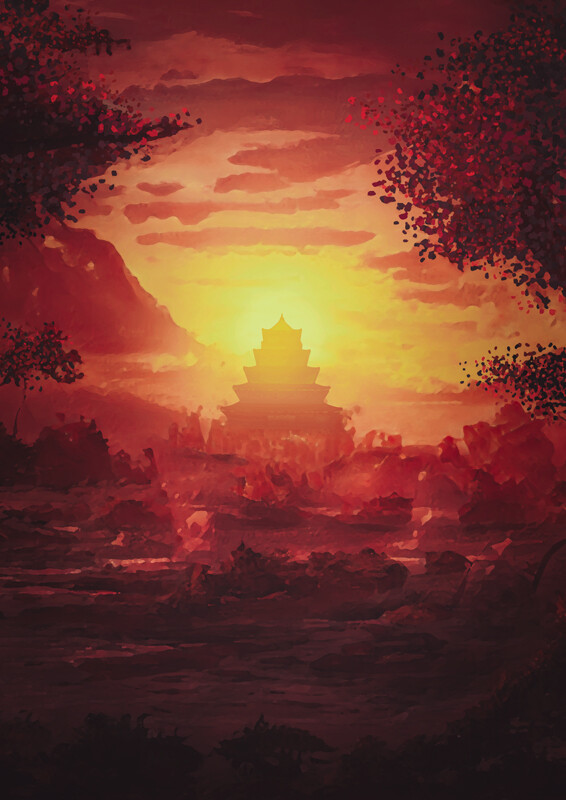 ArtStation - Sunset Castle