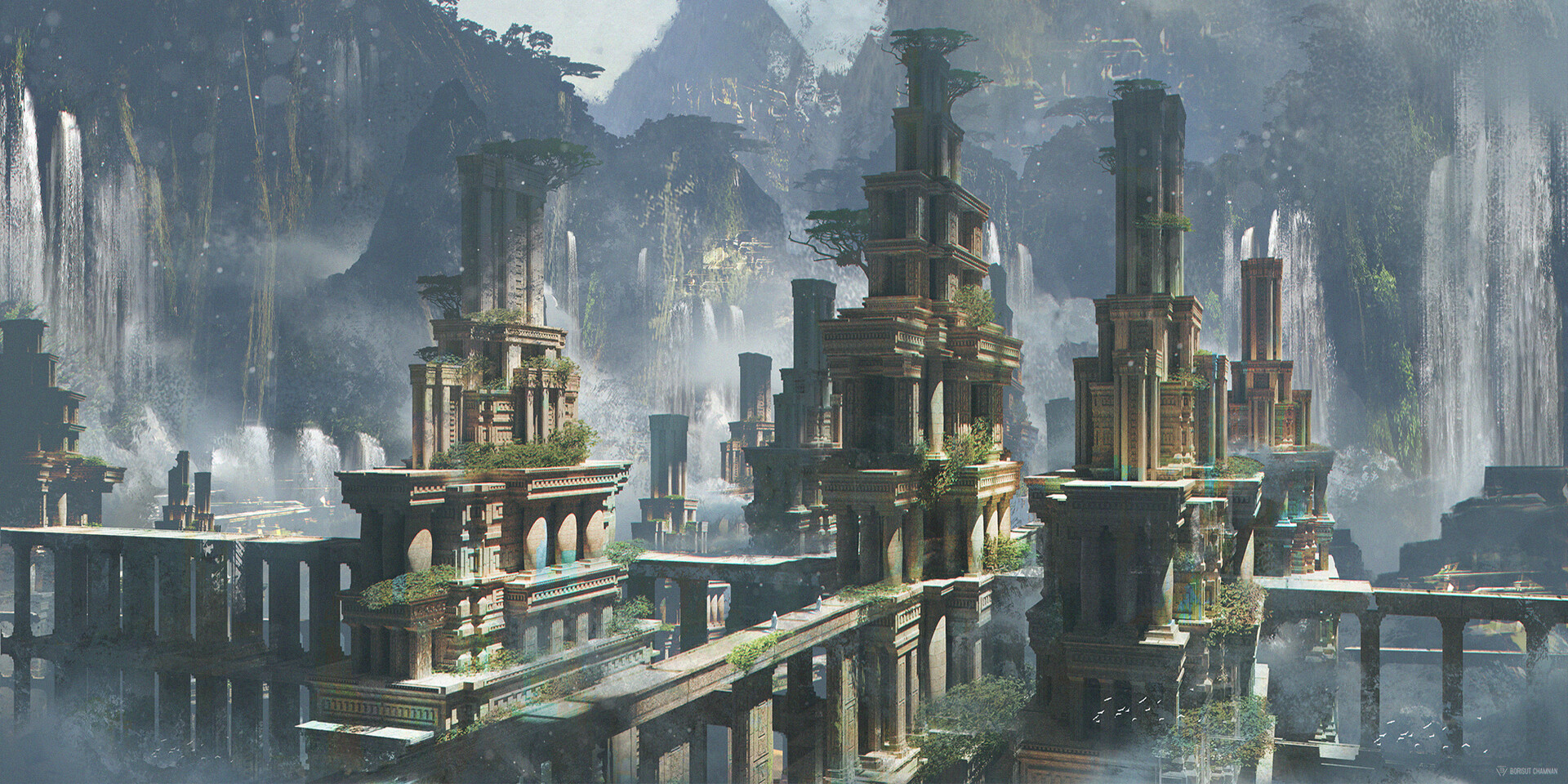 Jungle Ruins by Borisut Chamnan : r/ImaginaryArchitecture