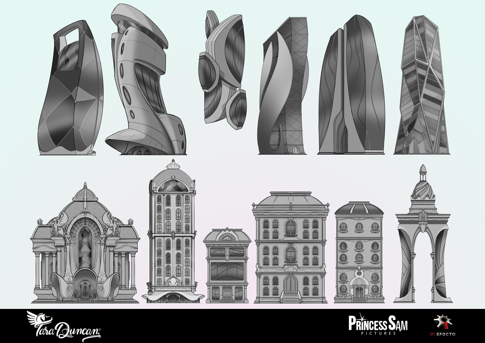 ArtStation - Tara Duncan City Design