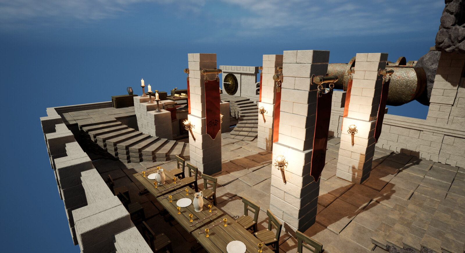 3D Tudor - Dungeon Modular Kitbash Scene