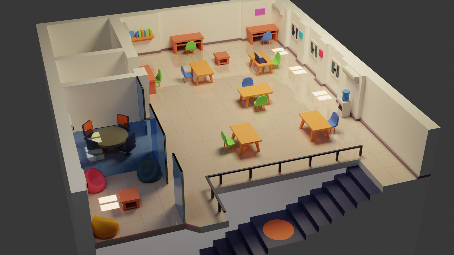 ArtStation - stylized space in blender