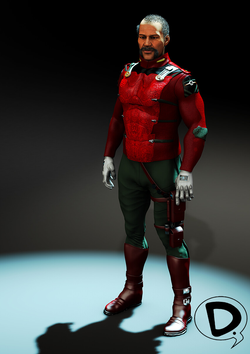 ArtStation - Major Lancer Character from My Comic Book Series