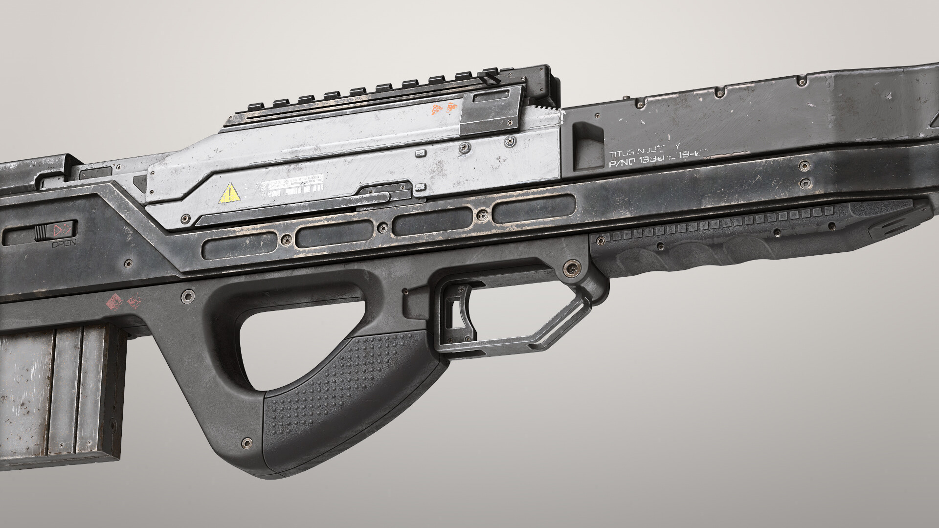 Lennard Claussen - Sci-Fi Bullpup Rifle