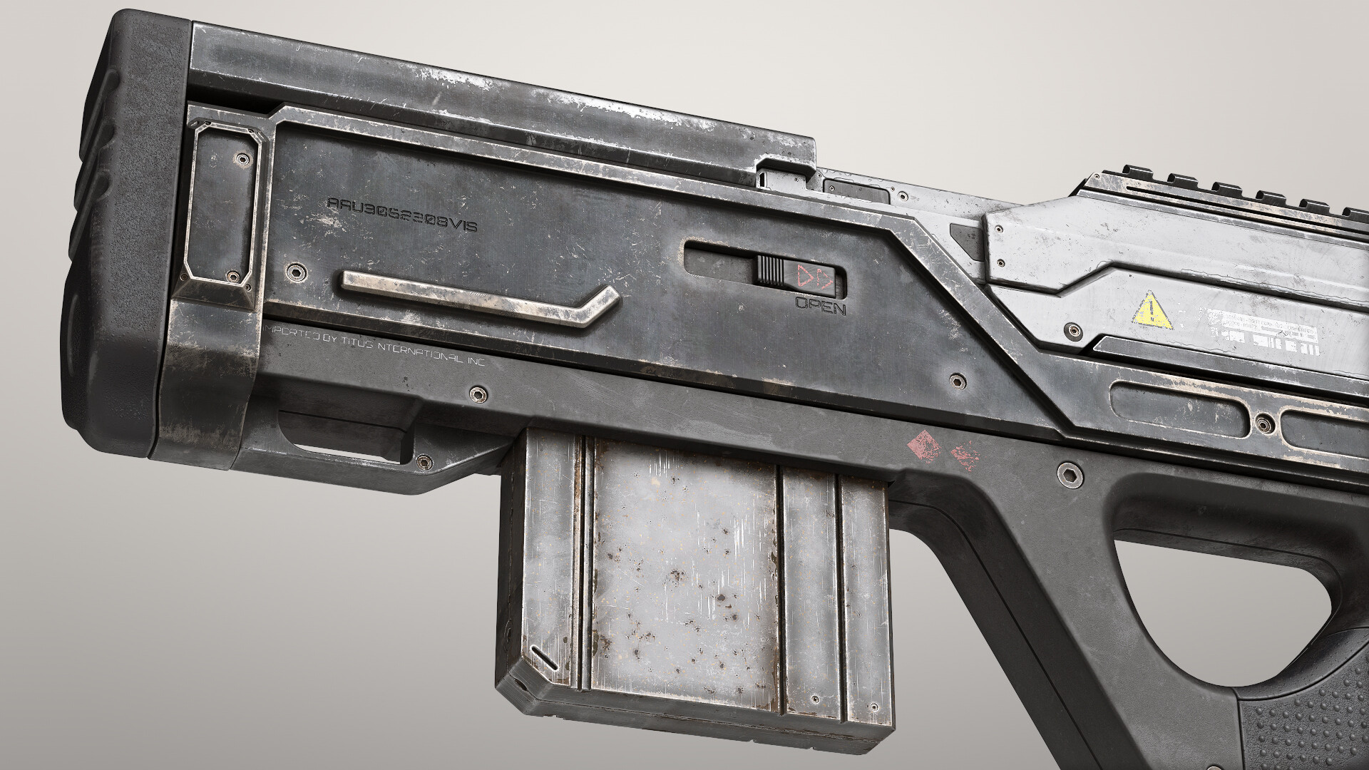 Lennard Claussen - Sci-Fi Bullpup Rifle