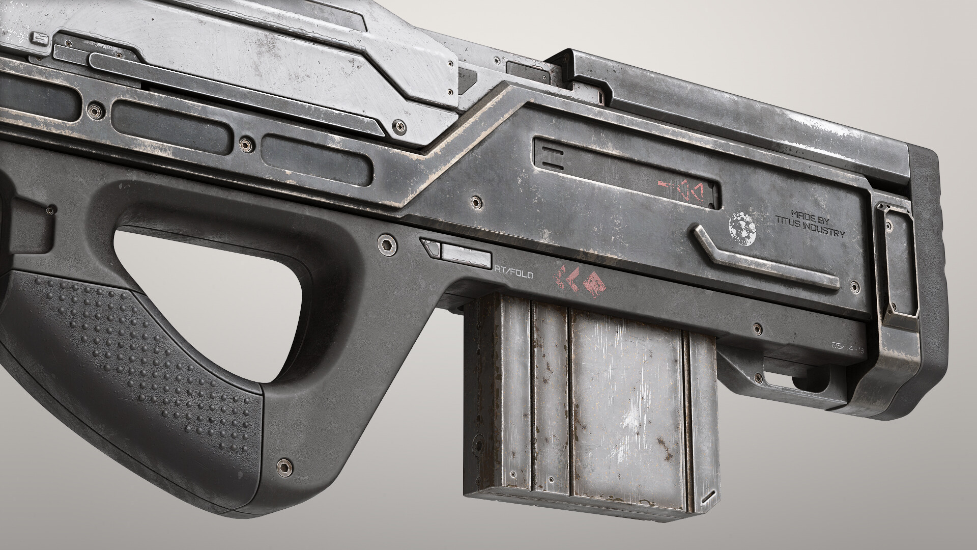 Lennard Claussen - Sci-Fi Bullpup Rifle
