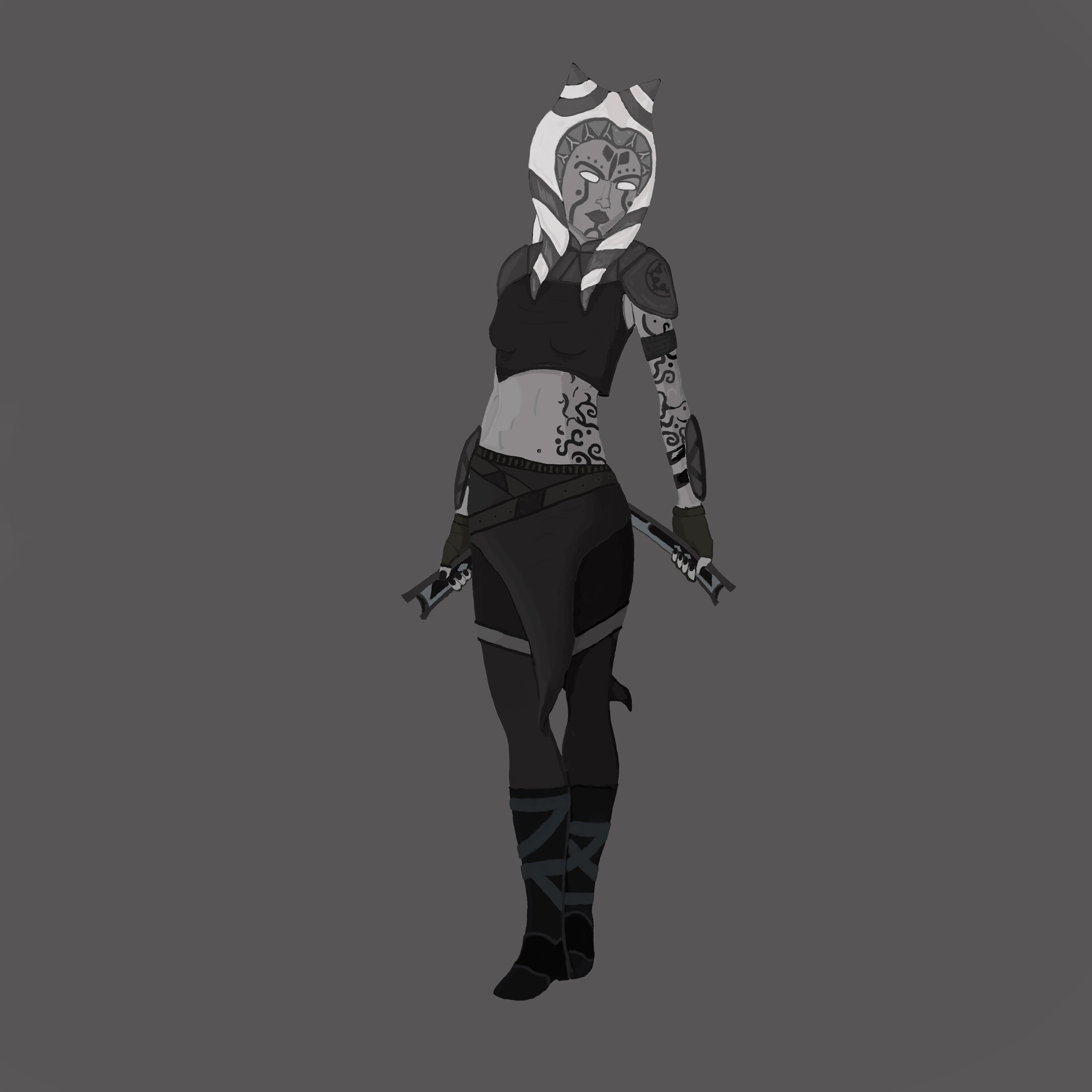 Fan Made Star Wars Darkside «Inquisitor» Ahsoka Tano Character Concept ...
