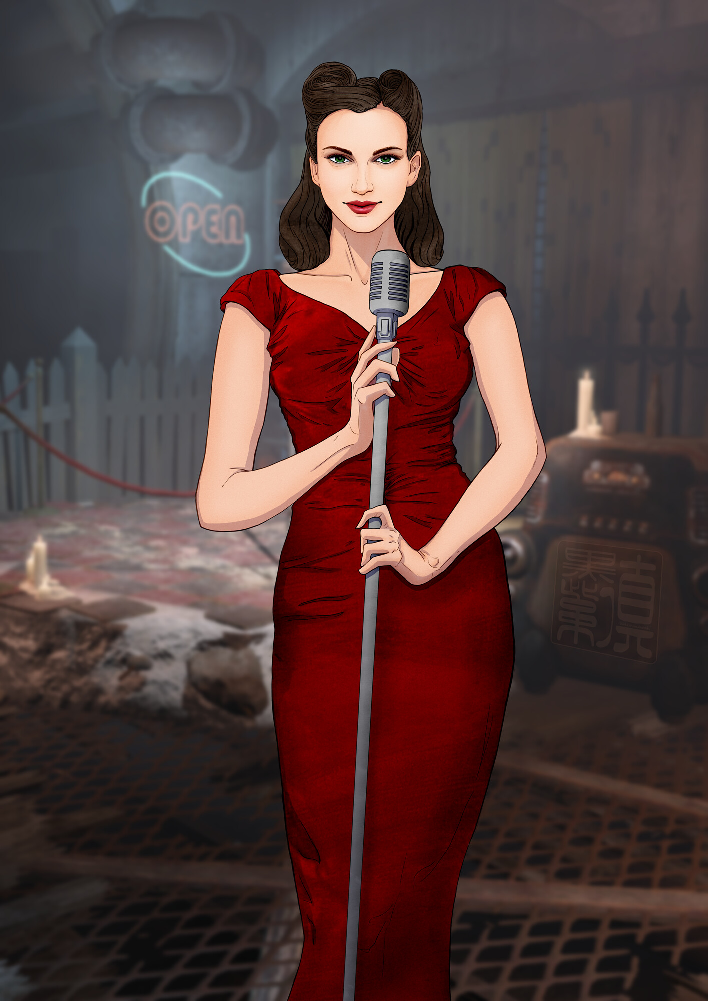 ArtStation - Commission piece Fallout OC Lizzie Oslow Hayes