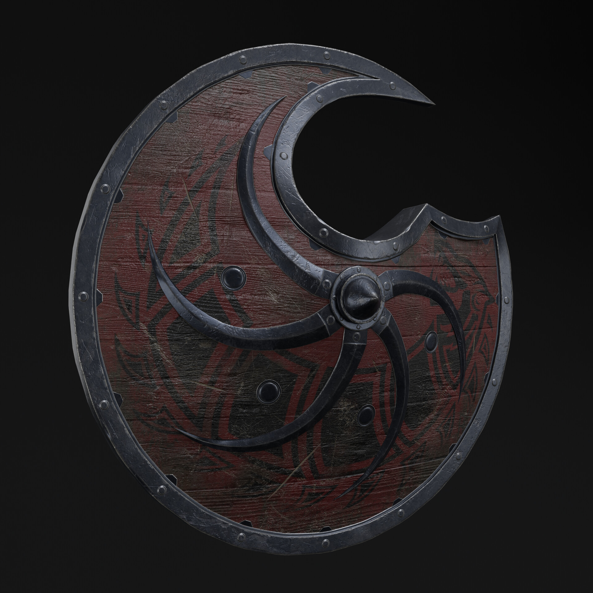 ArtStation - Spearman's round shield