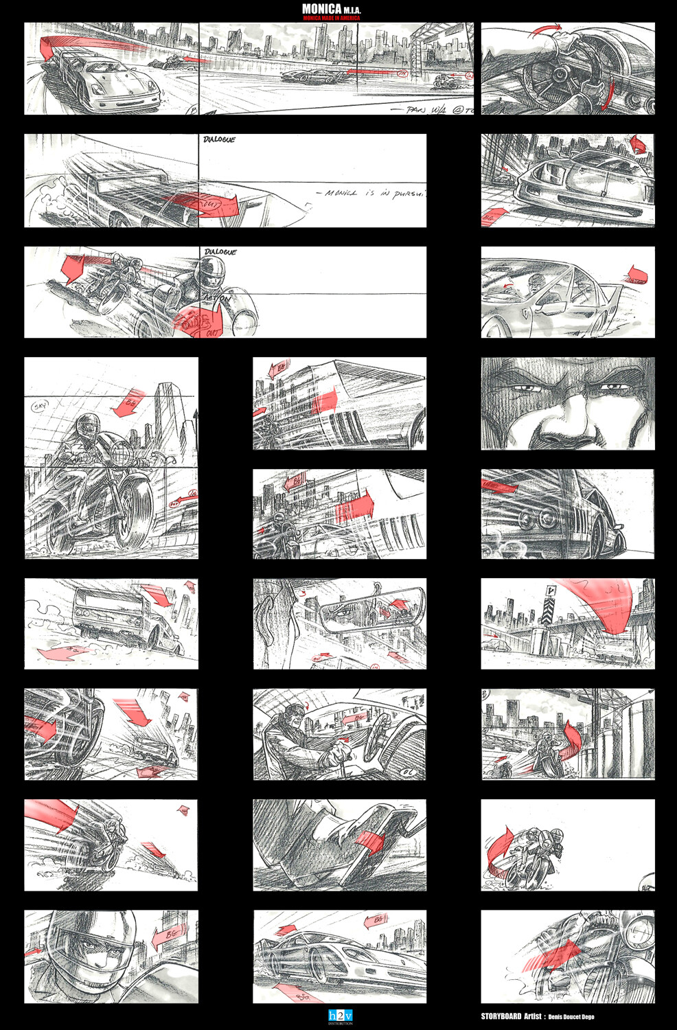 ArtStation - STORYBOARD " Monica M.I.A."