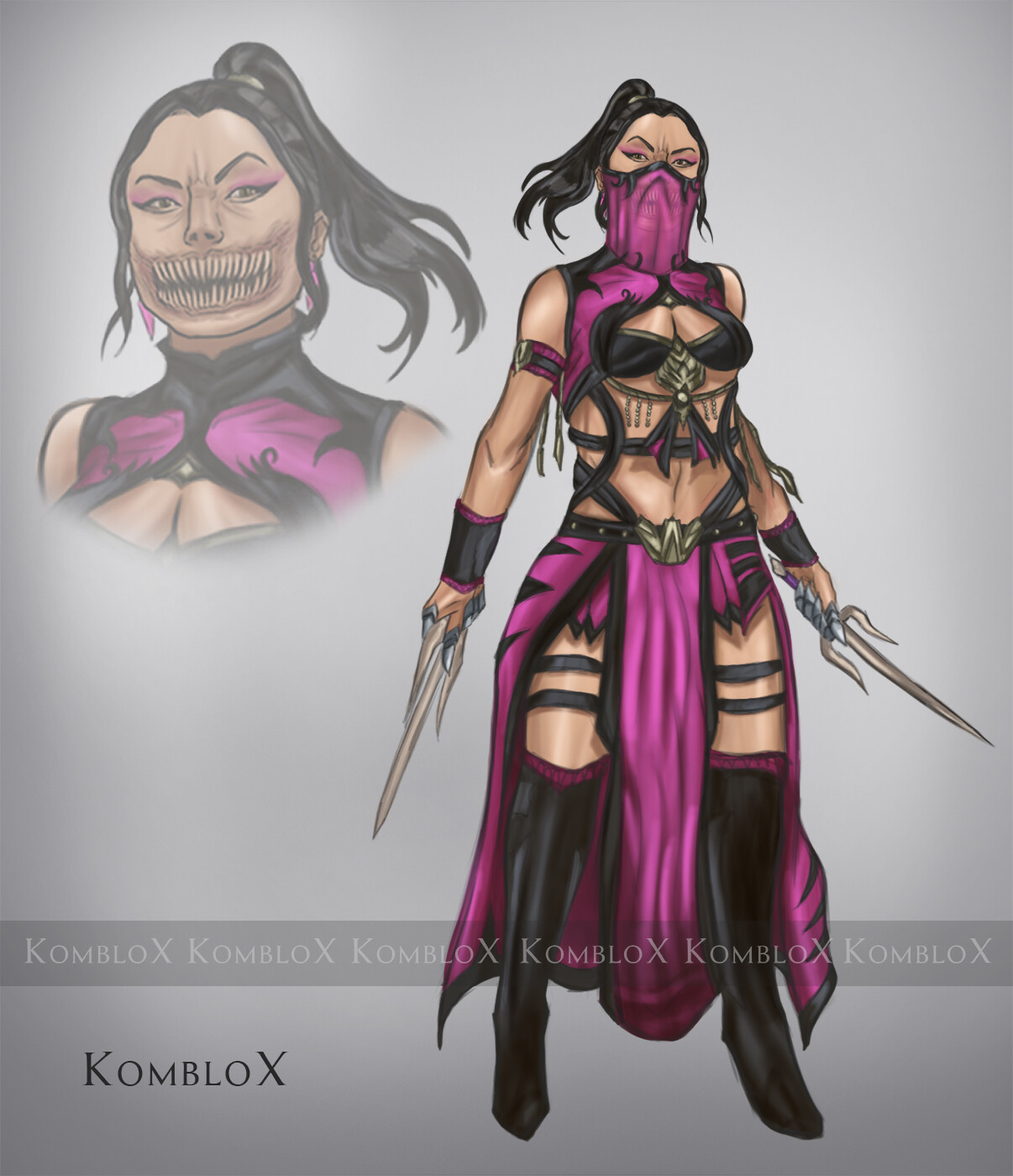 KombloX - Mileena MK: Shaolin Monks (Re-Worked)