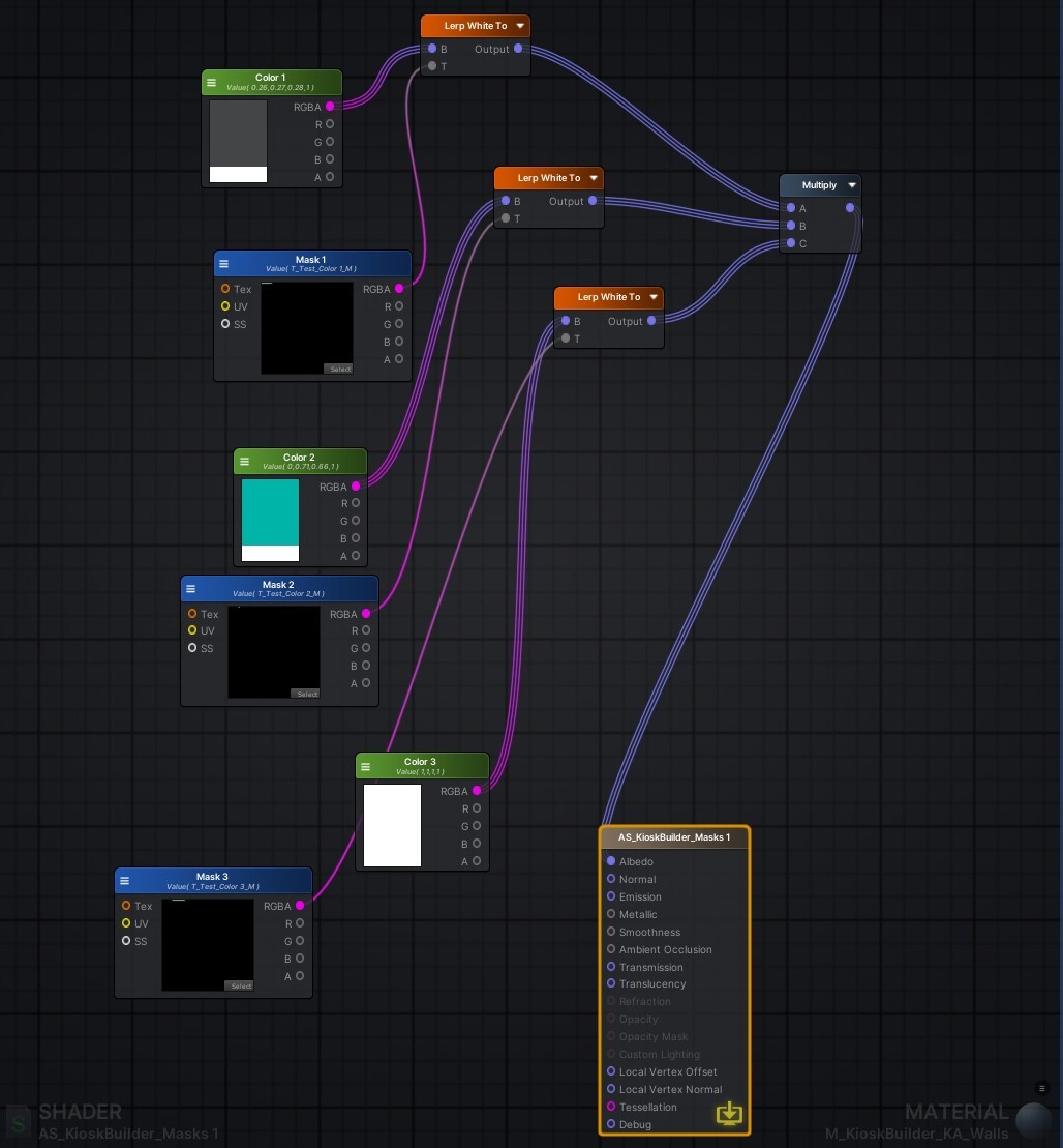 I-an Chen - Unity - Amplify Shader - Mask-based Color changes