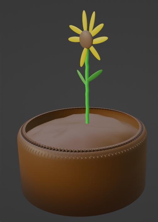 ArtStation - simple 3d flower