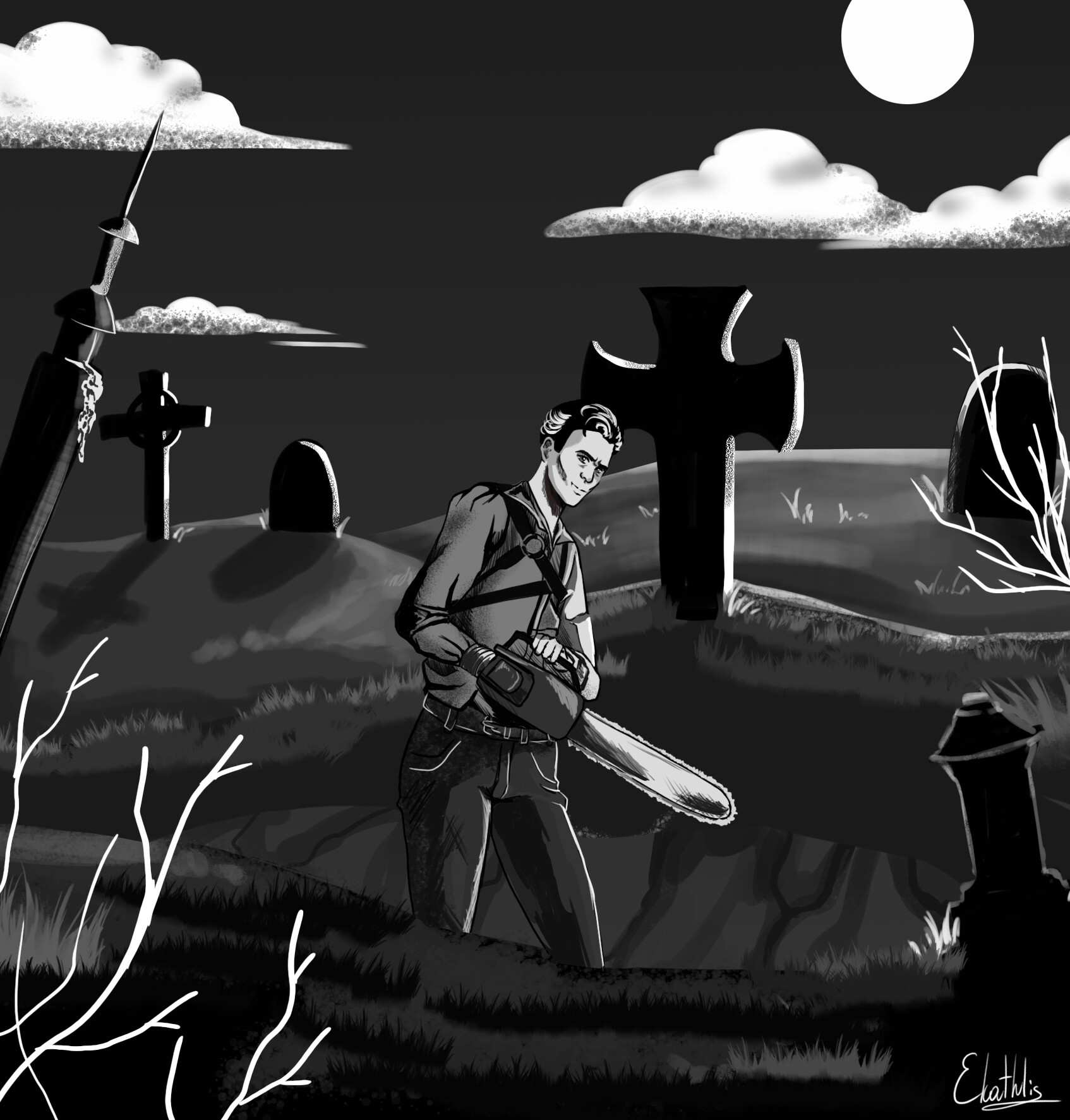 ArtStation - The Evil Dead