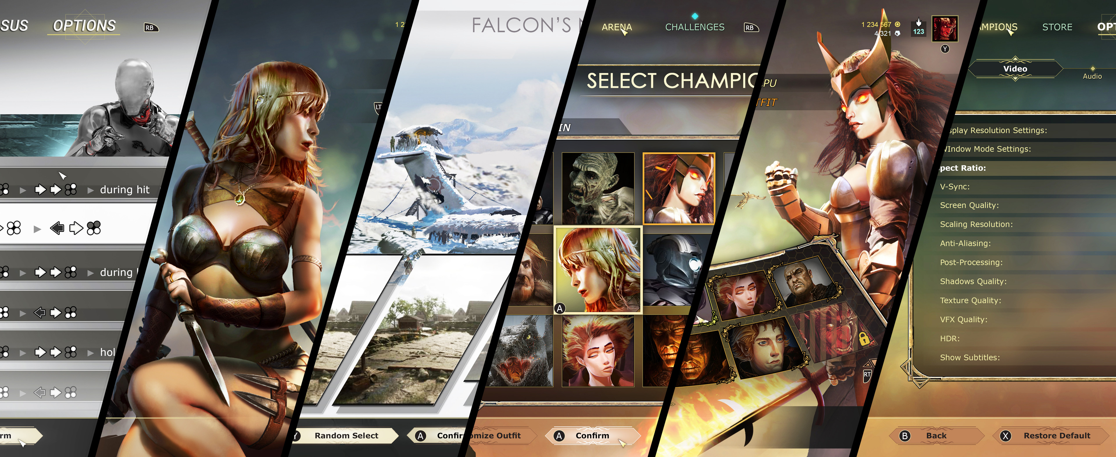 Andrii Shafetov - Portfolio - Fighting Game UI