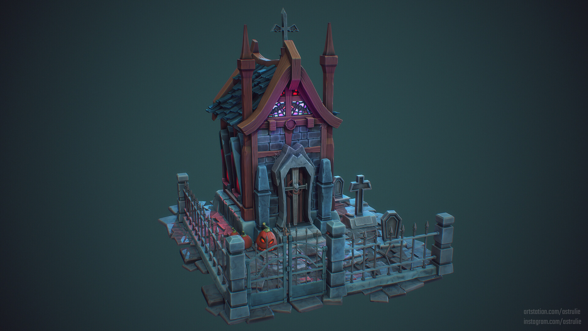 ArtStation - Stylized cemetery